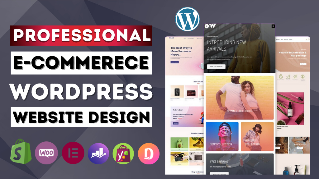 I can build responsive wordpress ecommerce website or woocommerce store
